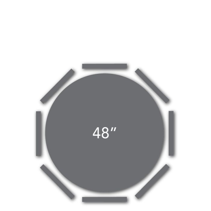 round table seating size
