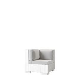 Rent the Newport Wicker Corner Chair | CORT Party Rental