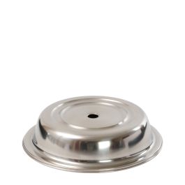 Rent the Plate Cover 10" Round Stacking SS | CORT Party Rental