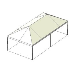 Rent the 15' x 30' White Frame Tent | CORT Party Rental