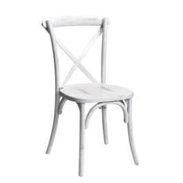 Rent the White Cross Back Chair | CORT Party Rental